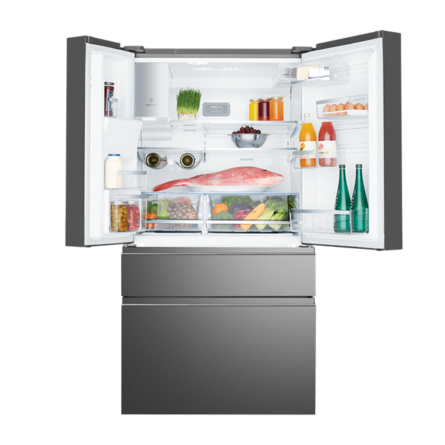 609L UltimateTaste 900 French door fridge - Dark stainless steel ...