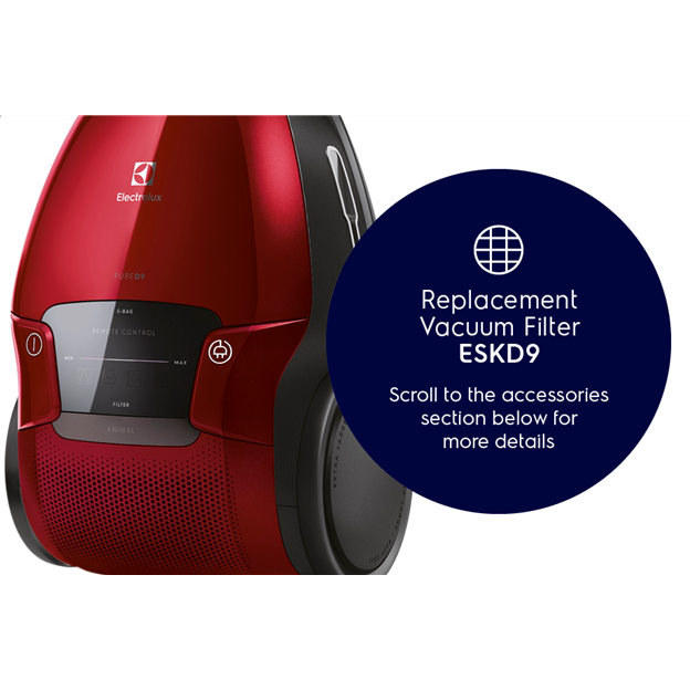 Pure D9 Pet canister bagged vacuum cleaner - Chili red - PD91ANIMAT ...