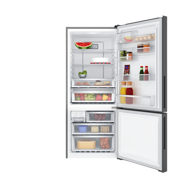 425L UltimateTaste 500 bottom freezer fridge - Matte Black - EBE4302BD ...