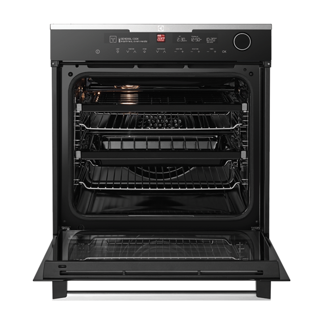 Black steam and pyrolytic oven with Intuitive Oven Interface control ...